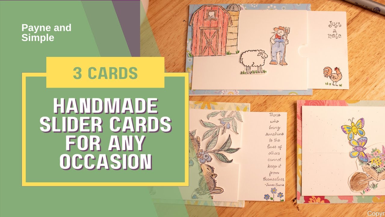 Make A Handmade Slider Card - YouTube