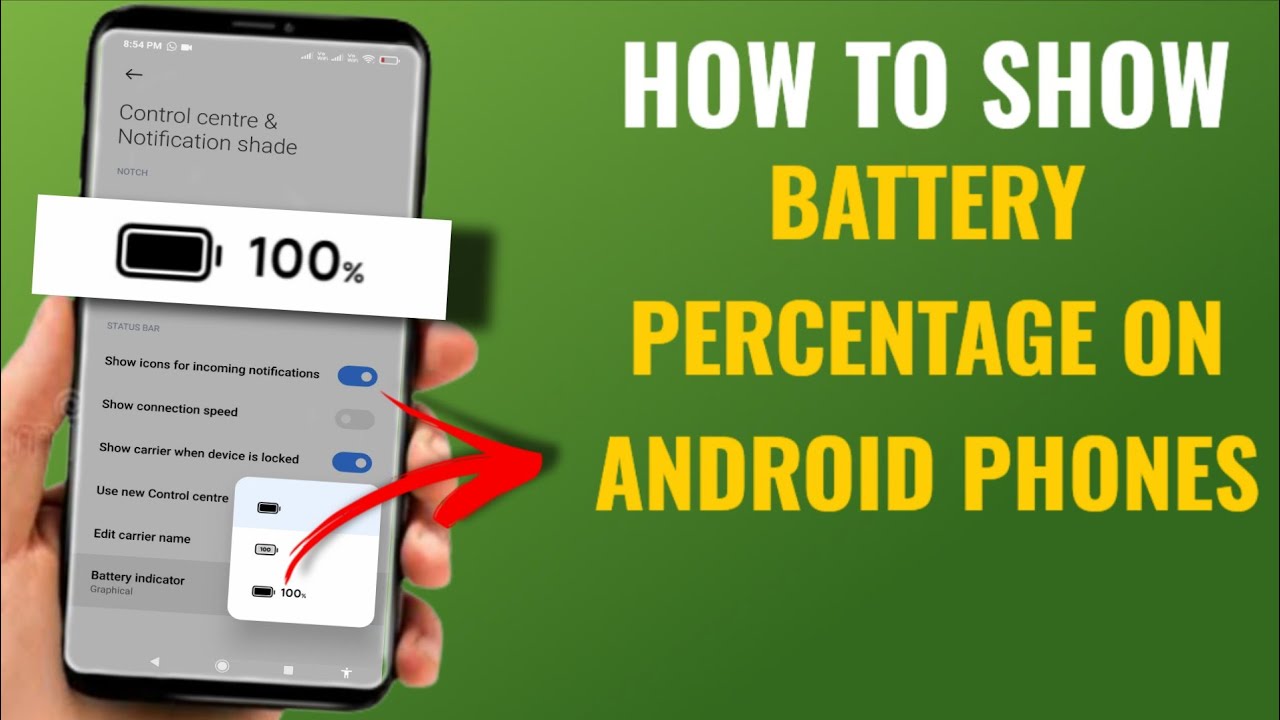 How to Show Battery Percentage on Android Phones | English - YouTube
