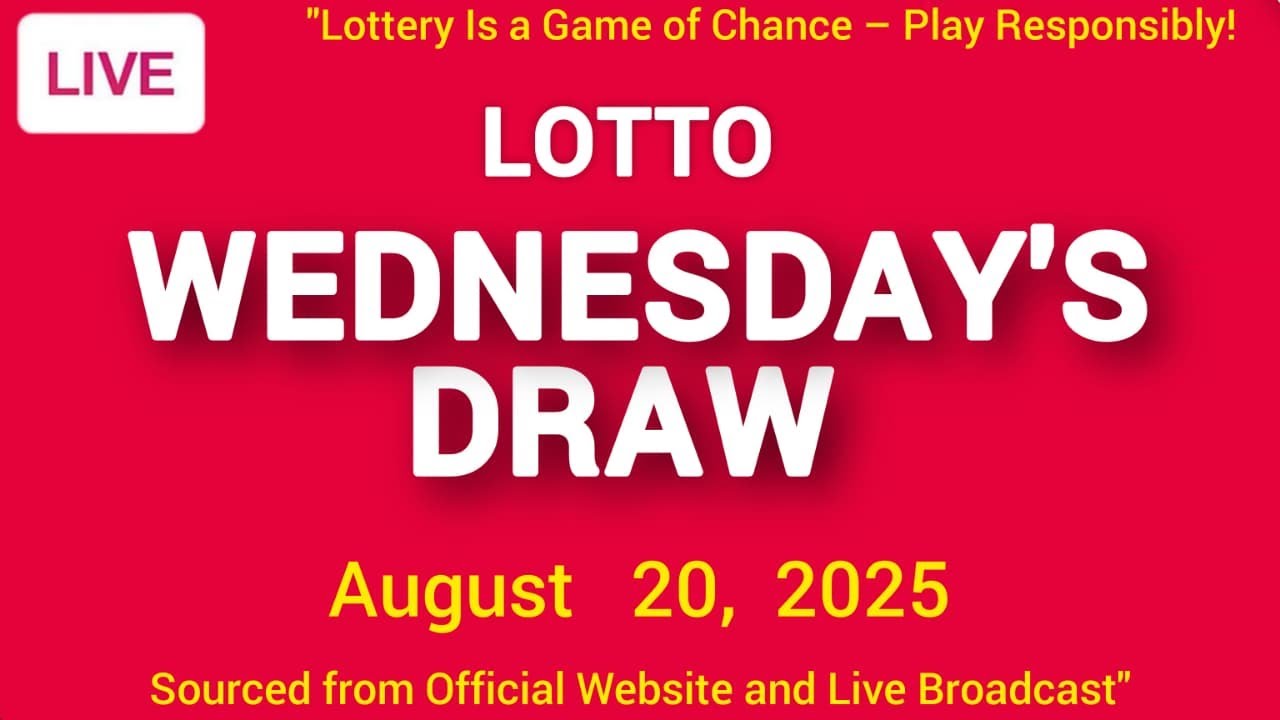 The National Lottery Lotto Draw Live Results from Wednesday 20 Aug 2025 ...