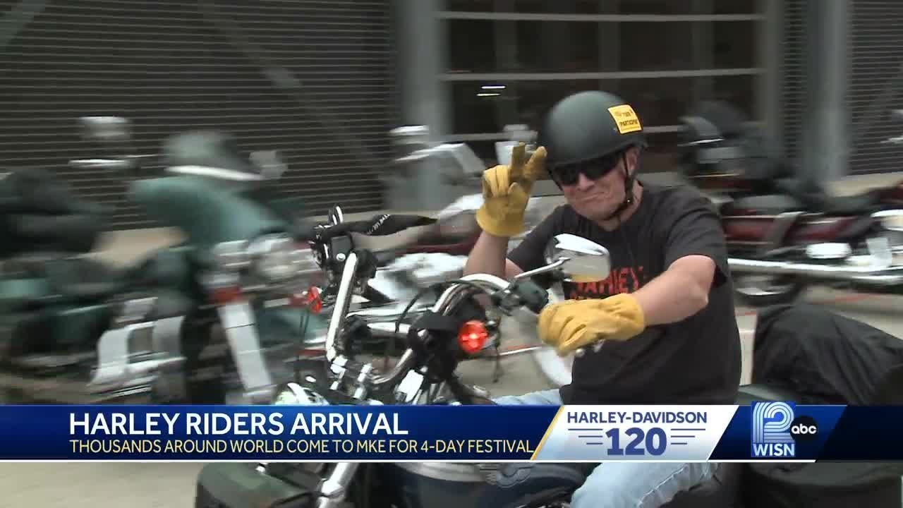 Harley riders from across the world arrive in Milwaukee for 120th ...