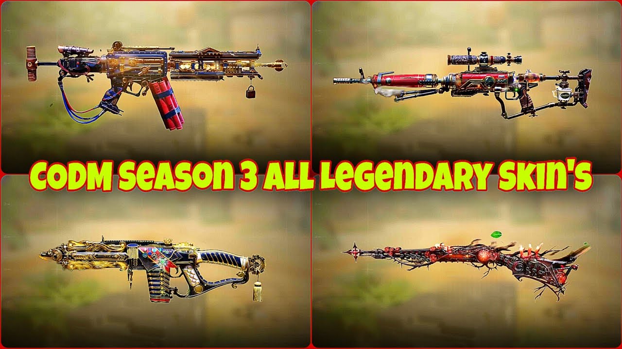 CODM SEASON 3 ALL NEW LEGENDARY SKIN'S LEAKS 2024 | COD Mobile Season 3 ...
