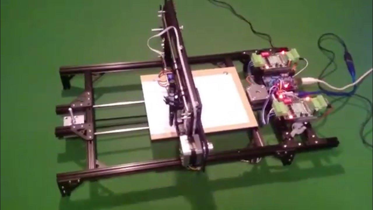 2D Plotter - YouTube