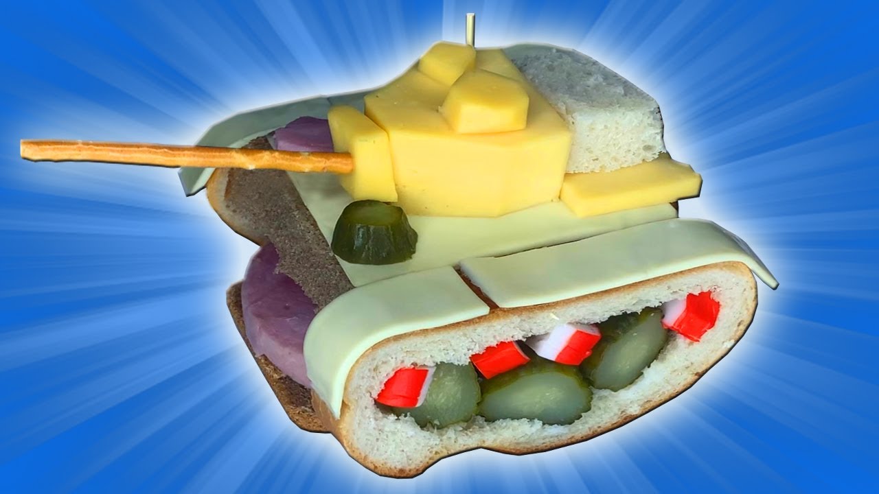 An Amazing Sandwich in the Form of a Tank - YouTube