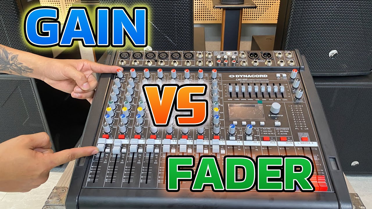 Cách Chỉnh Gain Và Fader Trên Bàn Mixer Dynacord Đúng Kỹ Thuật | Hướng ...