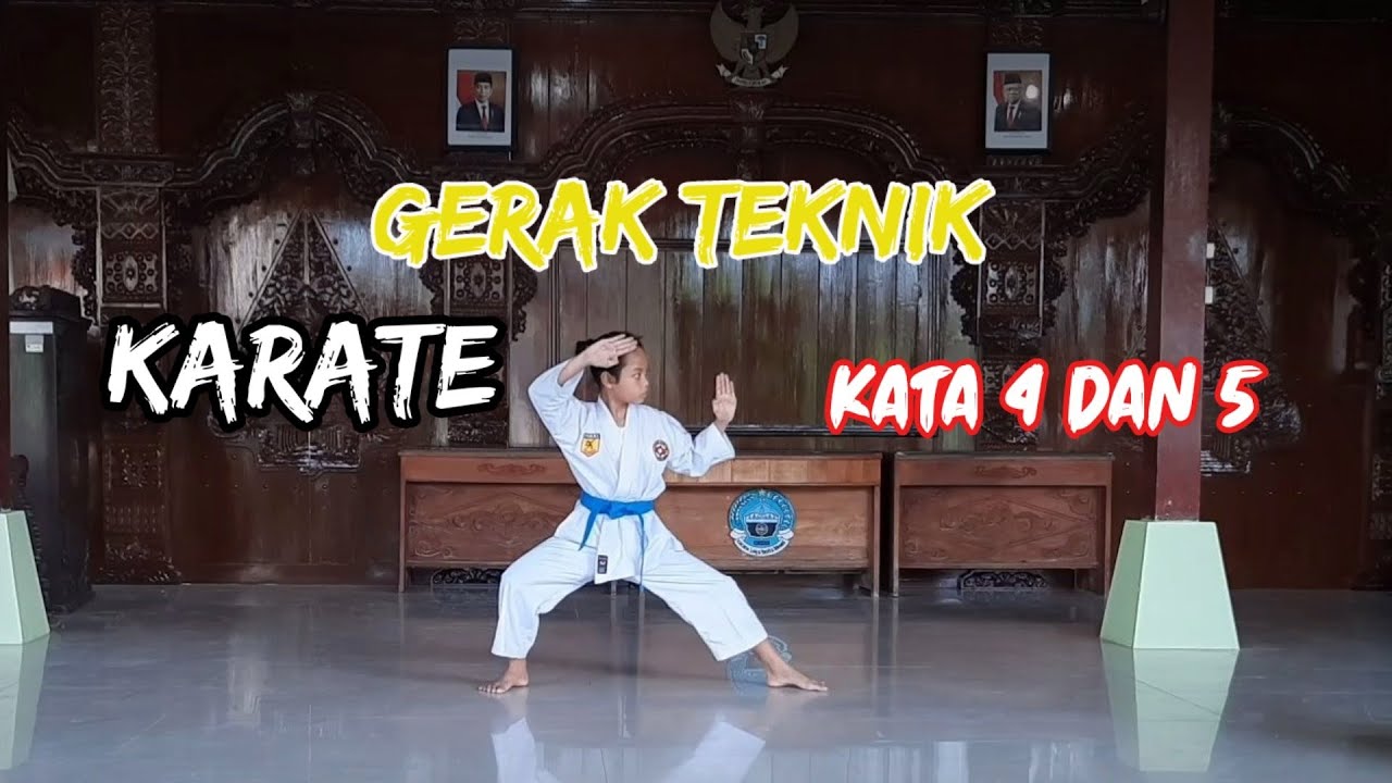 Gerak Teknik Karate Kata 4 dan 5 - YouTube