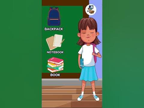 School supplies song - Educational song for kids #shorts #kidslearning ...