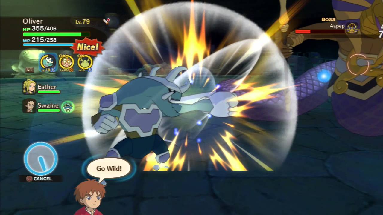 Ni No Kuni Aapep Boss Battle - YouTube