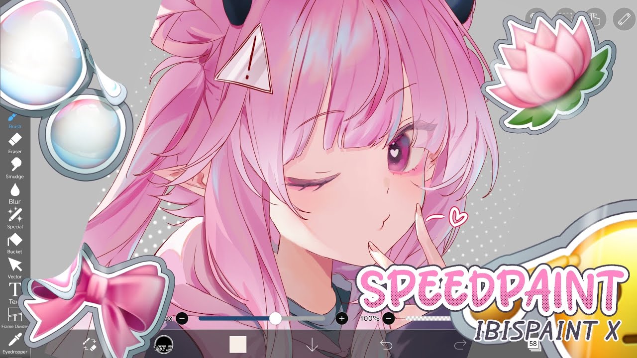 《SPEEDPAINT》LAZY OC Illustration - Ibispaint X - YouTube