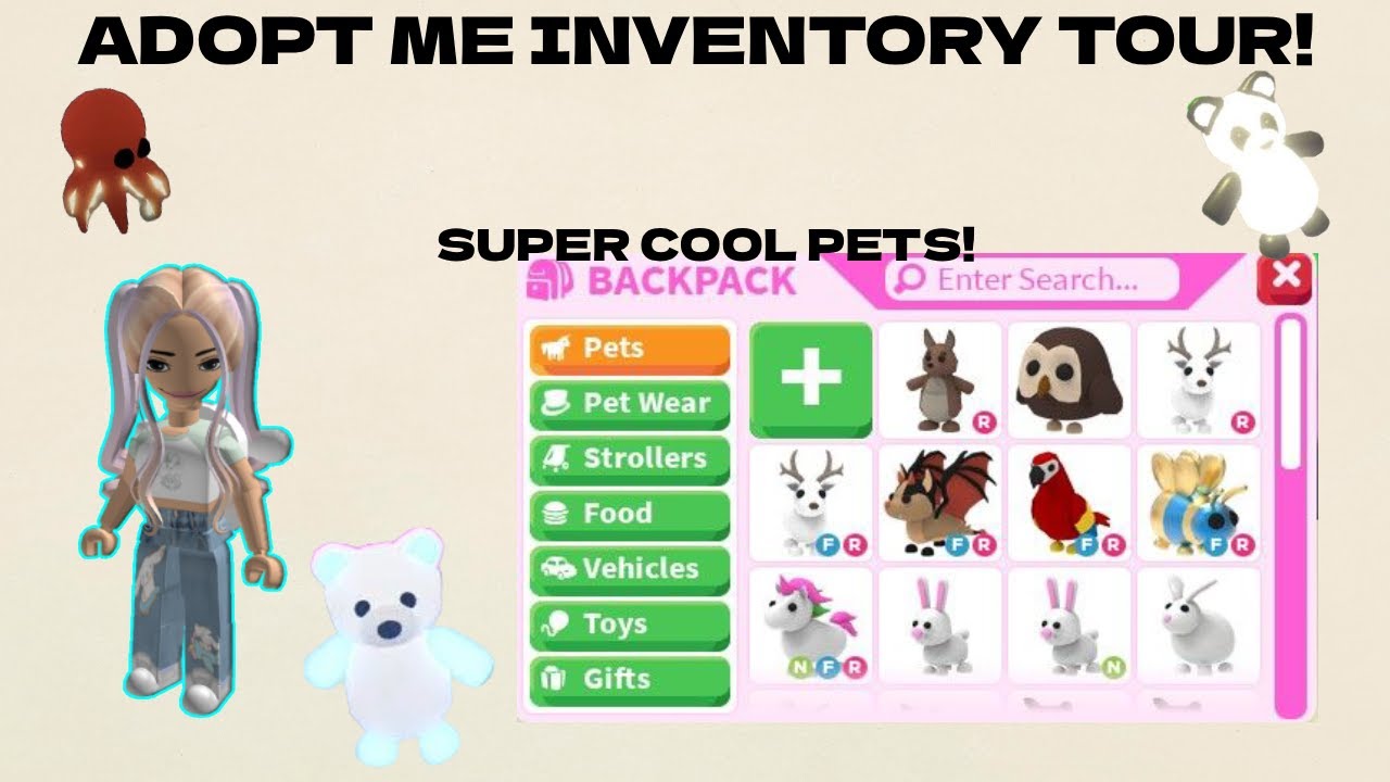 Adopt Me Inventory Tour! (Roblox) - YouTube
