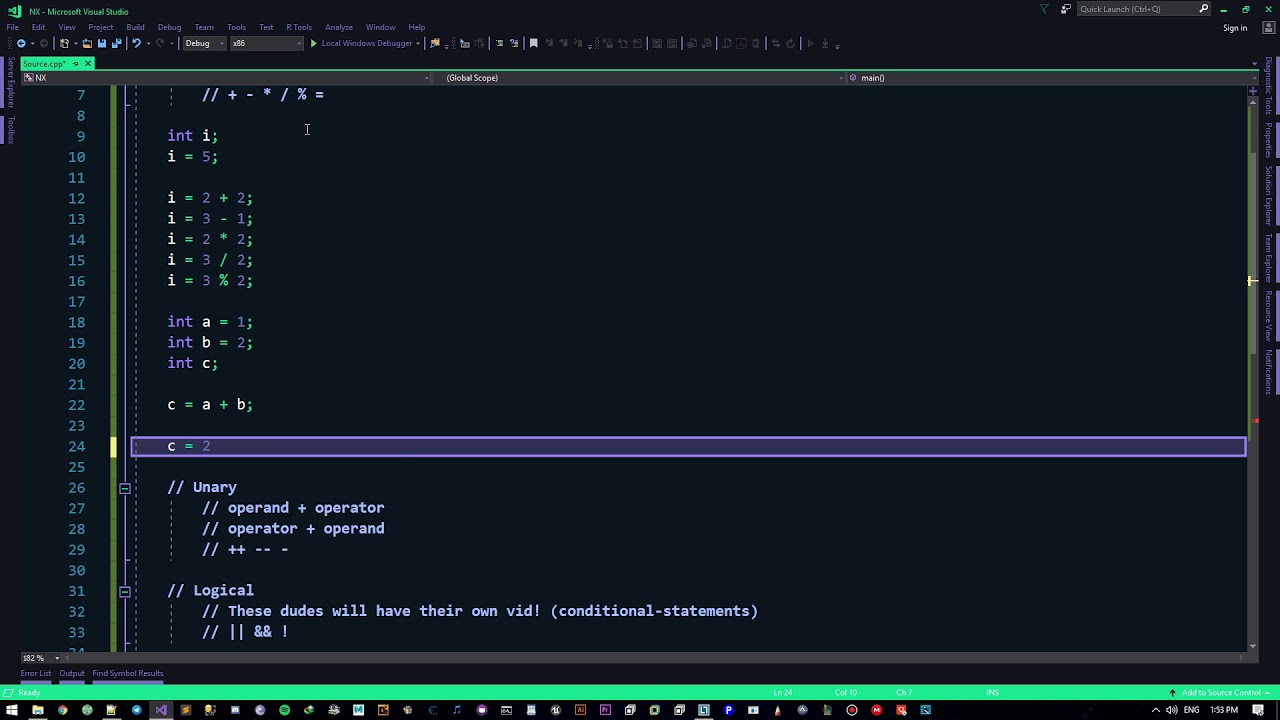 05 Arithmetic Operators Beginner C Programming Tutorial Youtube