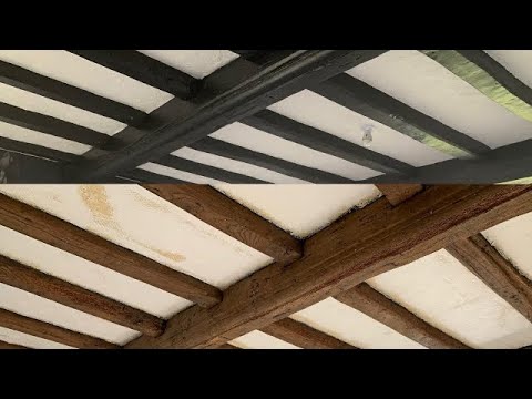 Before & After Beam Sandblasting: Transform Your Wooden Beams. - YouTube