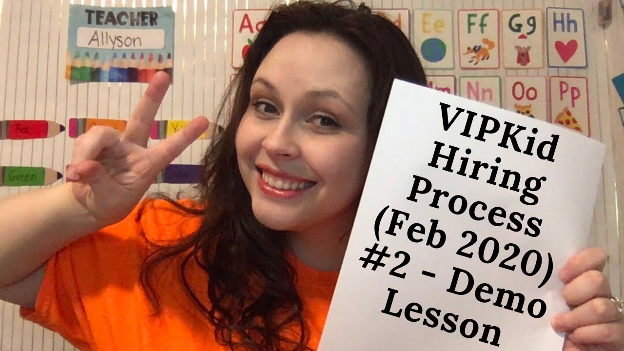 VIPKid hiring process (Feb 2020) #2 - Demo Lesson - YouTube