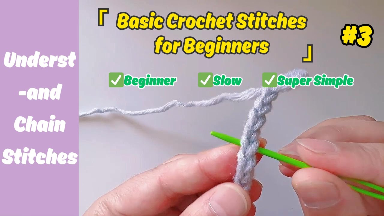 Basic Crochet Stitches for Beginners 3 : Understanding Chain Stitches ...