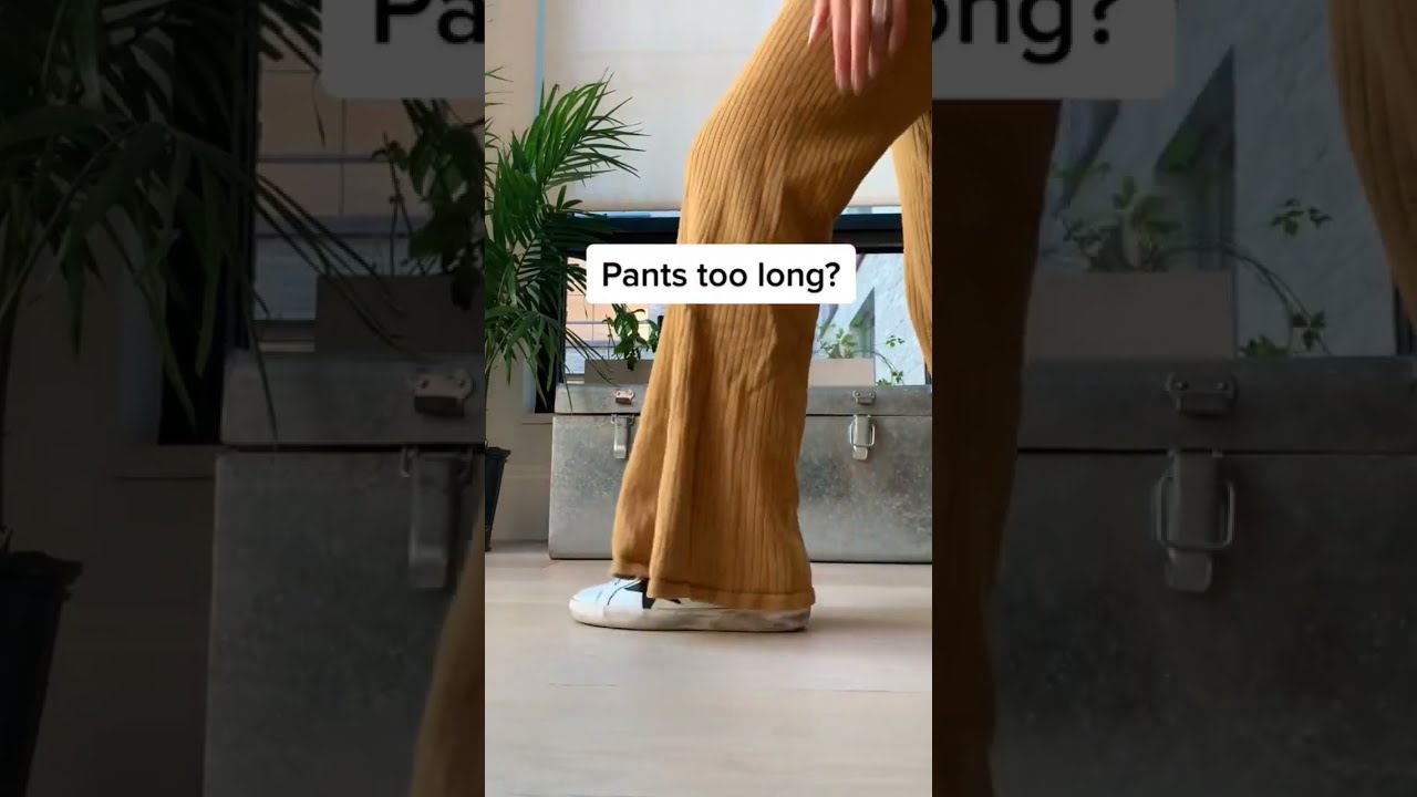 🔥 2022 DIY Hack To Shorten Too Long Pant In 1 Minute #shorts - YouTube