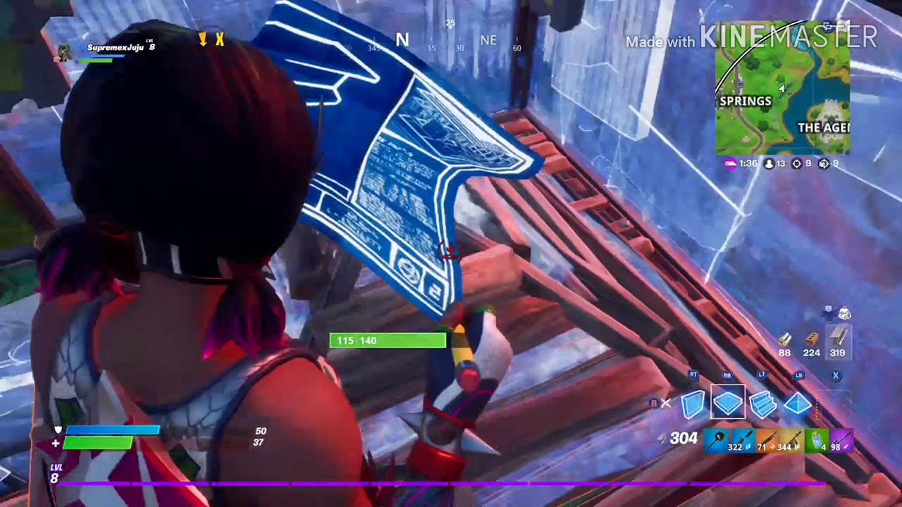 I got a full gold Loadout in fortnite Fortnite battle Royal 14 kills ...