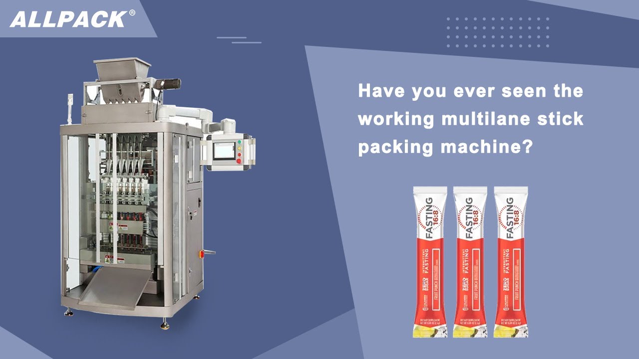 Have you ever seen the working multilane stick packing machine? - YouTube