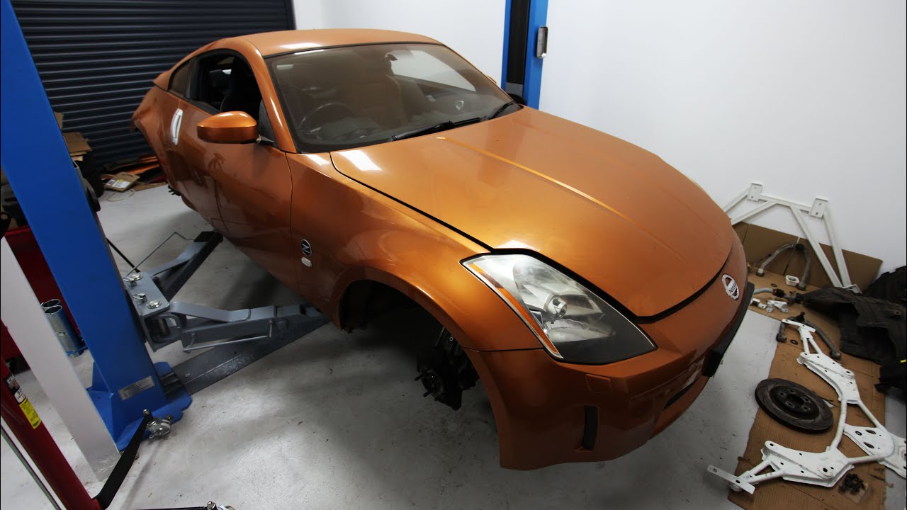 How to Fit 350Z Camber Arms & Steering Rack Bushings - YouTube