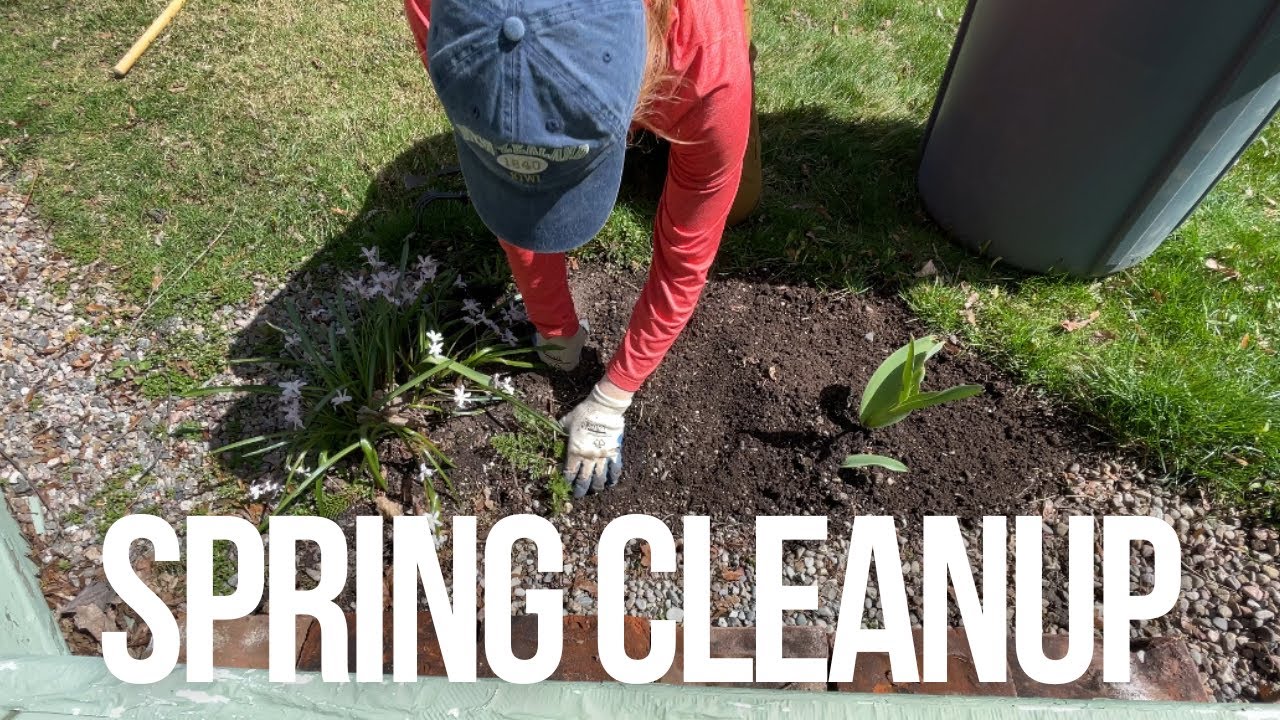 A SPRING CLEANUP in the GARDEN - YouTube