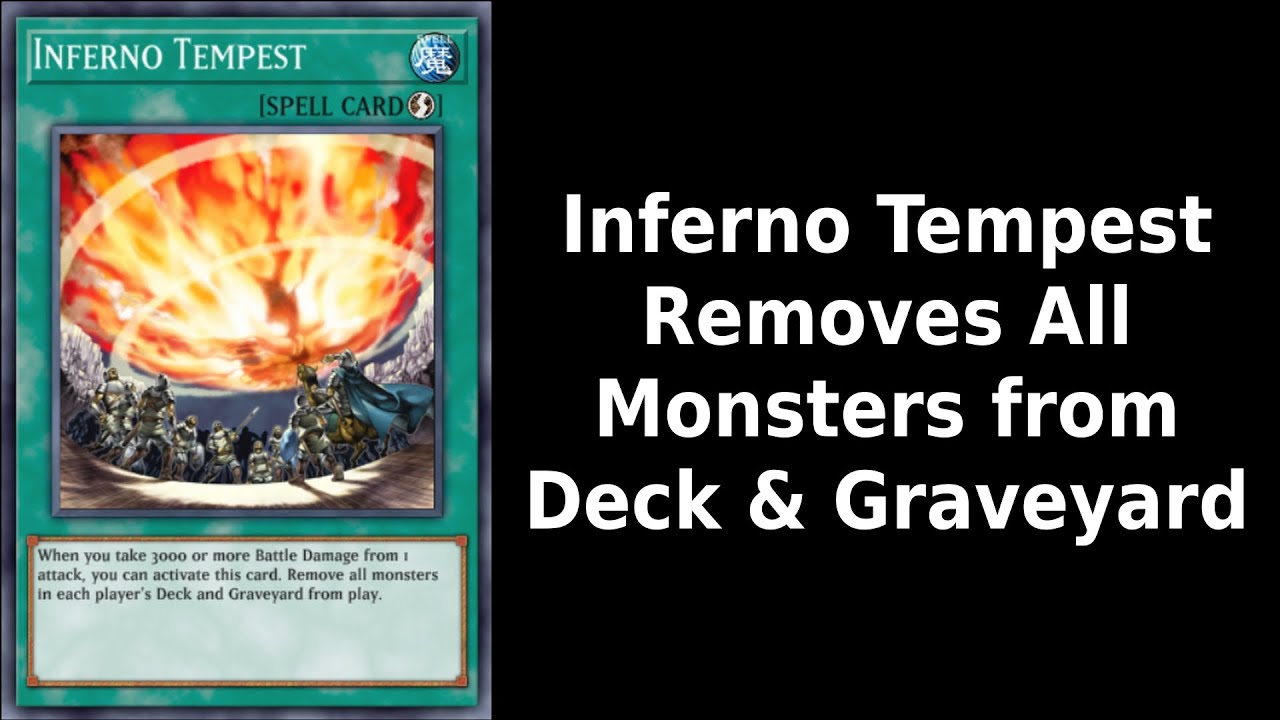 Yu-Gi-Oh! Master Duel | Inferno Tempest Removes All Monsters from Deck ...