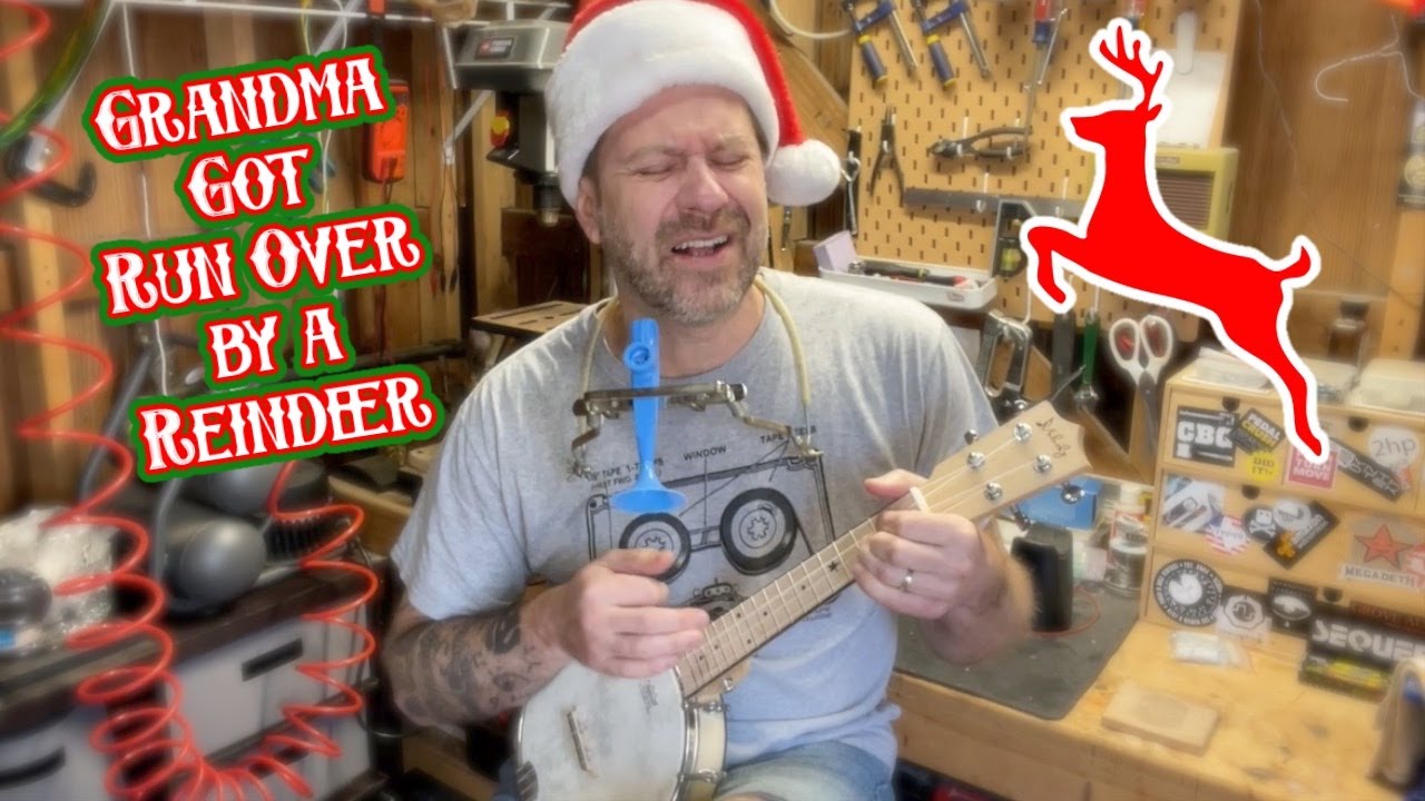Grandma Got Run Over by a Reindeer (covered on banjolele & kazoogle ...