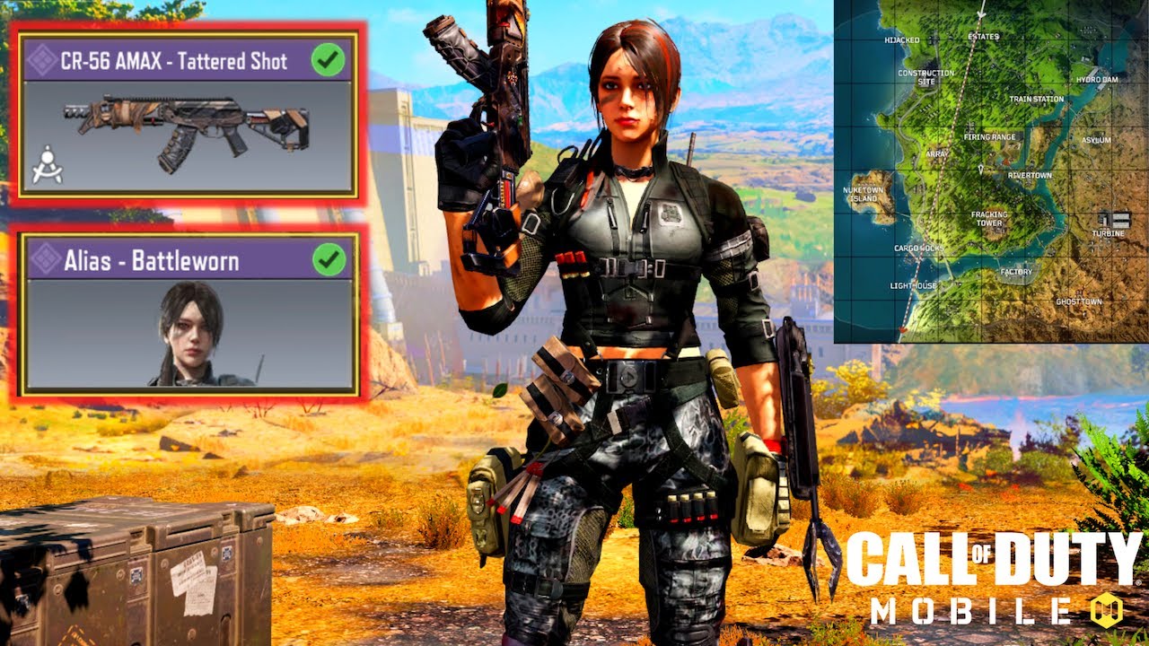 ALIAS “BATTLEWORN” + CR-56 AMAX “TATTERED SHOT” BLACKOUT GAMEPLAY | COD MOBILE SOLO VS SQUADS ...
