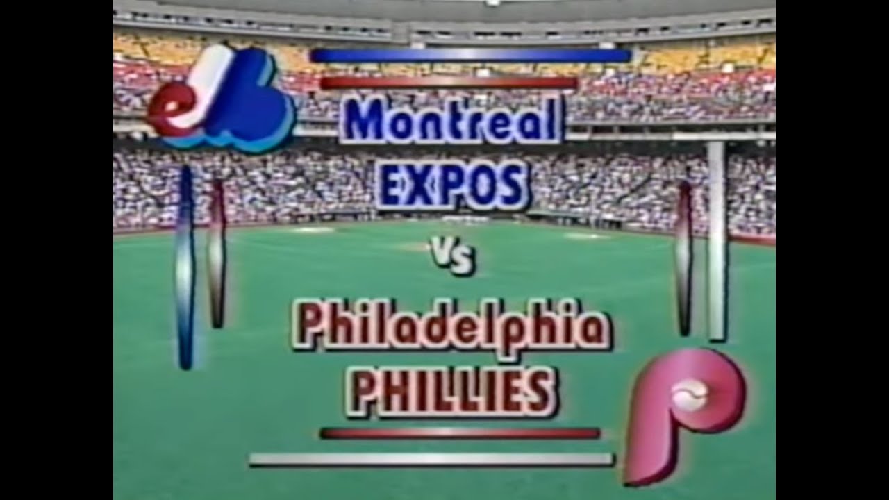 October 1st, 1989 - Expos vs Phillies - YouTube