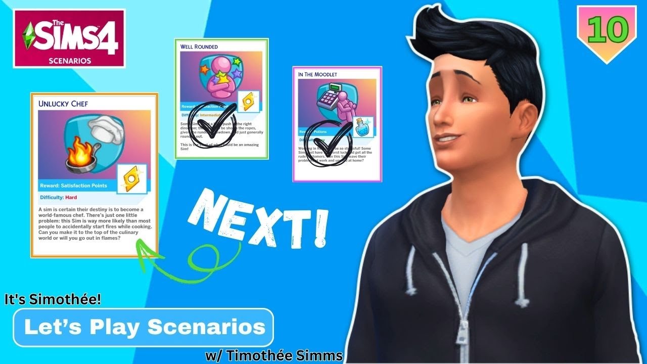 Episode 10: The Sims 4 - Let's Play - Next Scenario - YouTube