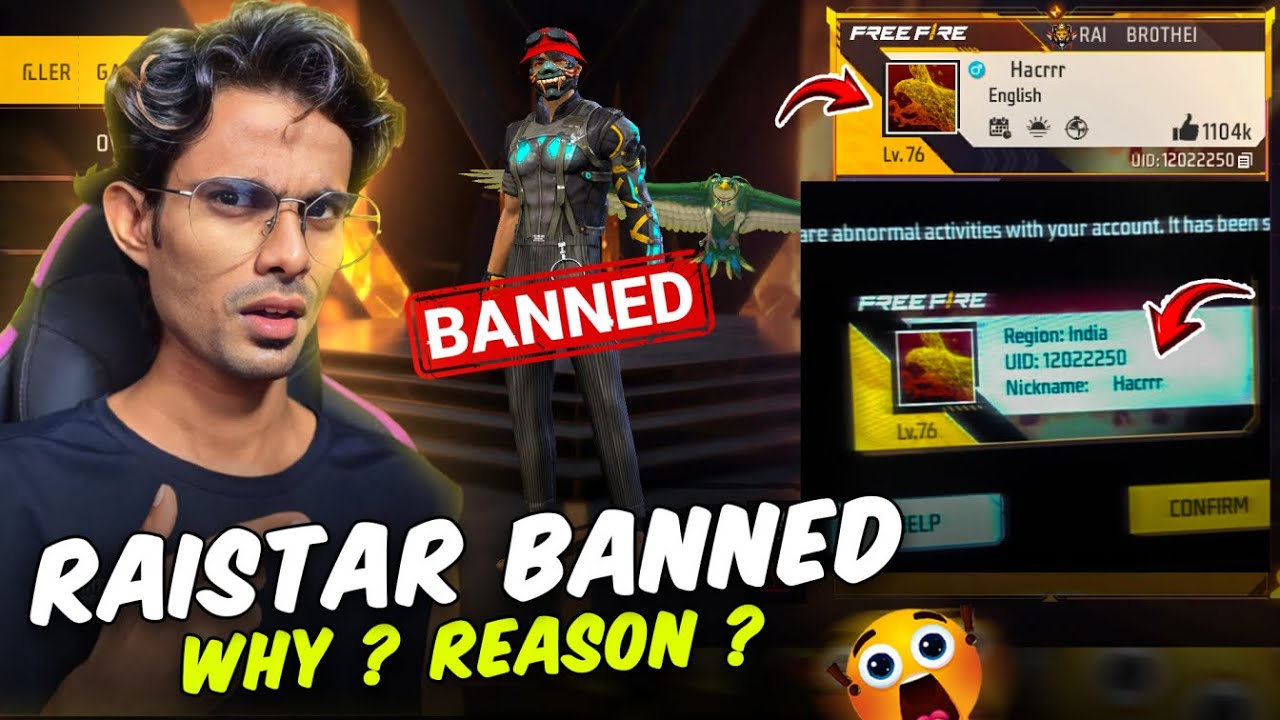 RAISTAR Account Banned 😭 Garena Owner 🤬 Fair or Unfair ?? RASHIQ DB ...