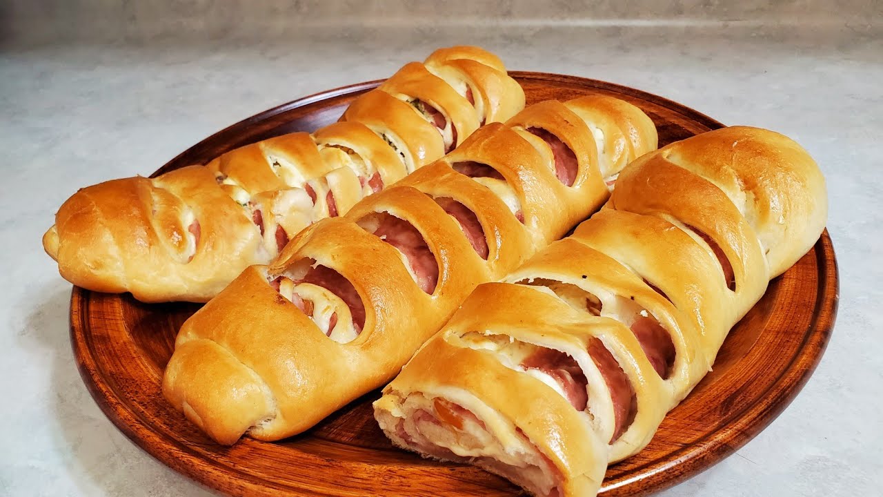 como hacer estés deliciosos pan tornillos masa de francés rellenos De ...