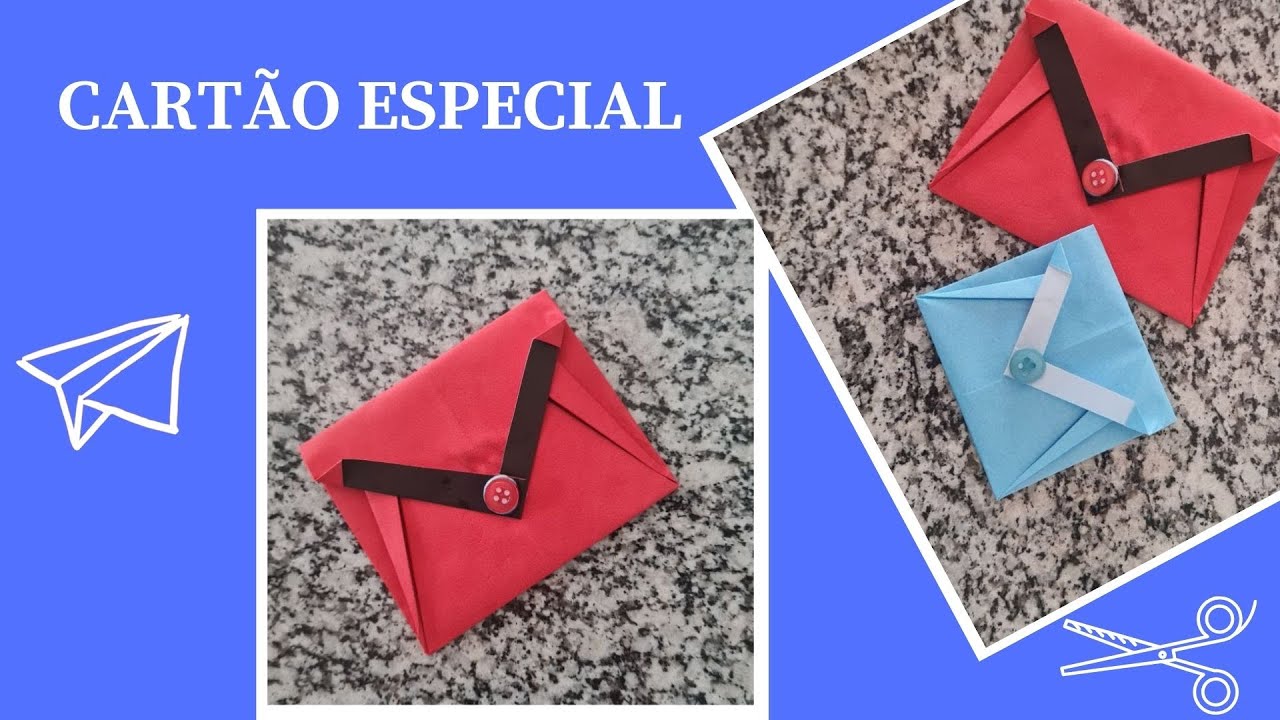 COMO FAZER UM ENVELOPE ESPECIAL | HOW TO MAKE A SPECIAL CARD - YouTube