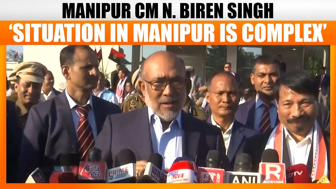 Manipur CM Biren Singh During Passing Out Parade: Manipur's Situation ...