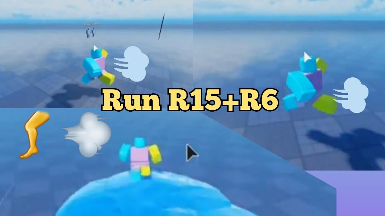 🦵💨Run R15+R6🦵💨 - Double Tap W To Run - roblox studio - YouTube