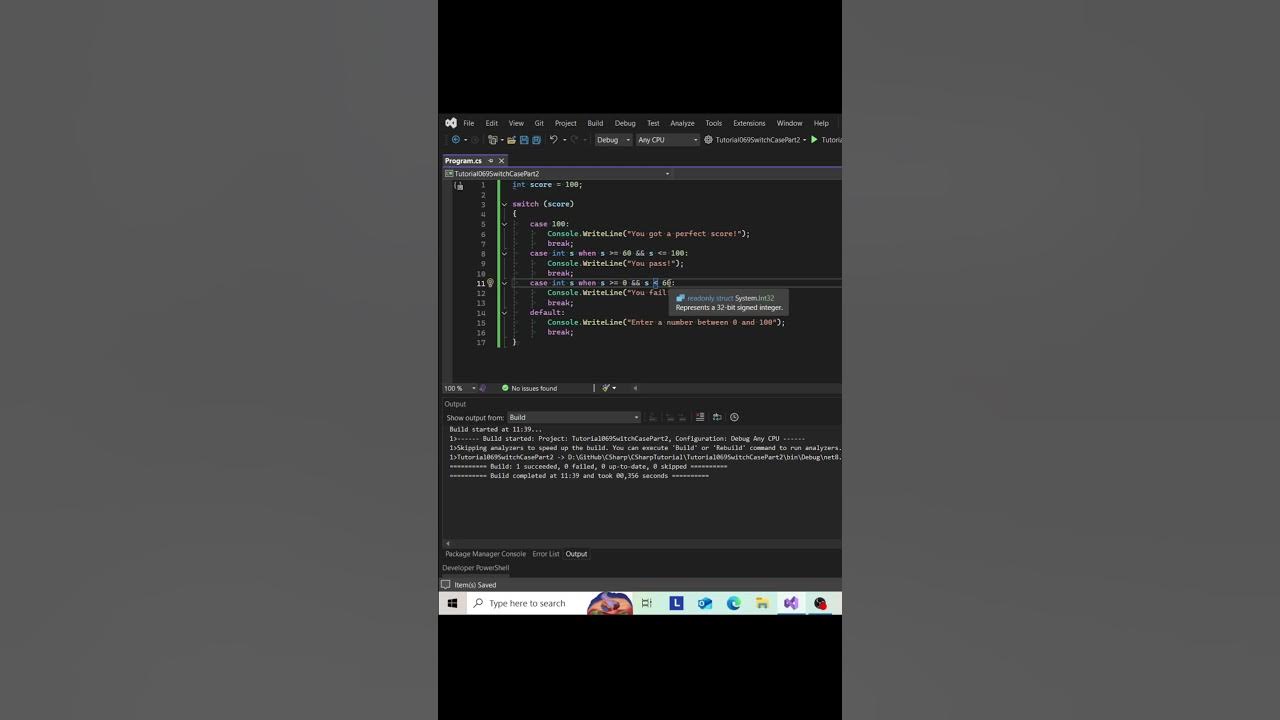C# Tutorial: Switch Case Part 2 #shorts #programming #csharp - YouTube