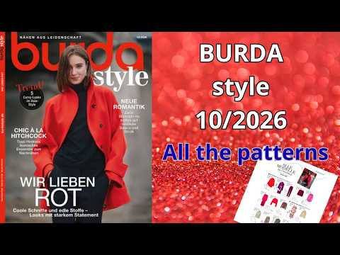 #Burda 10/2026 full review NEW Burda Style sewing magazine flip-through #burdastyle