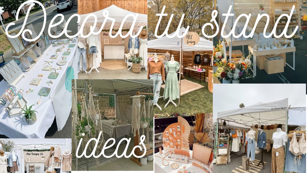 Como decorar un stand de feria #stand #feria #standdebijuterie - YouTube
