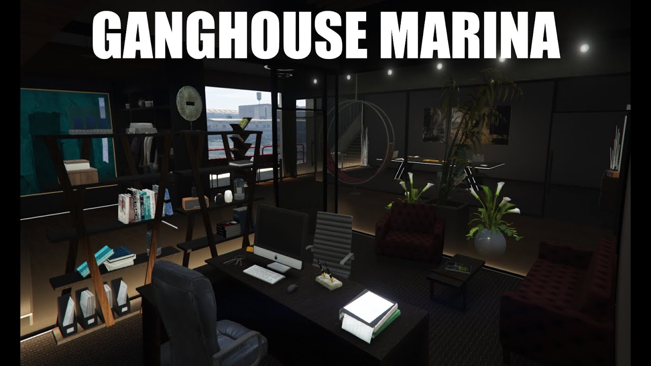 GTA V INTERIOR | GANG HOUSE MARINA | FIVEM MLO - YouTube