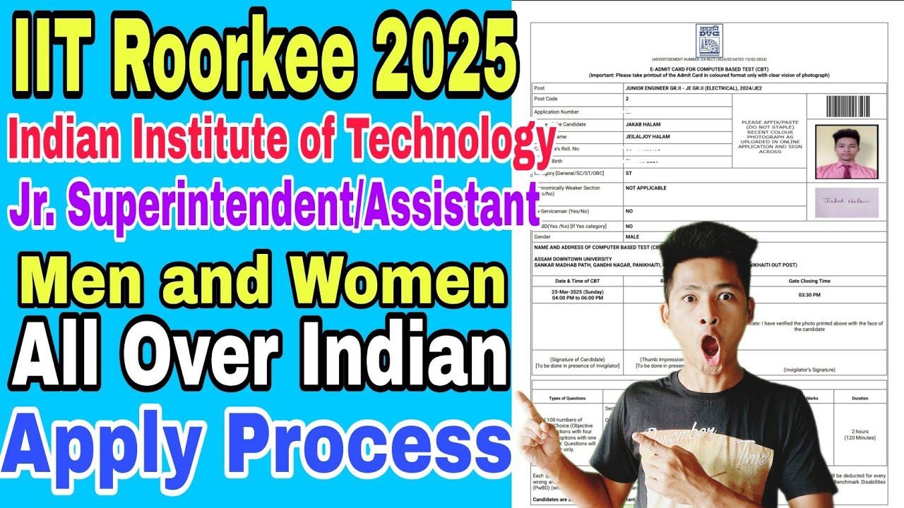 IIT Roorkee Online apply 2025, How to Fill up Form, Online apply kaise ...