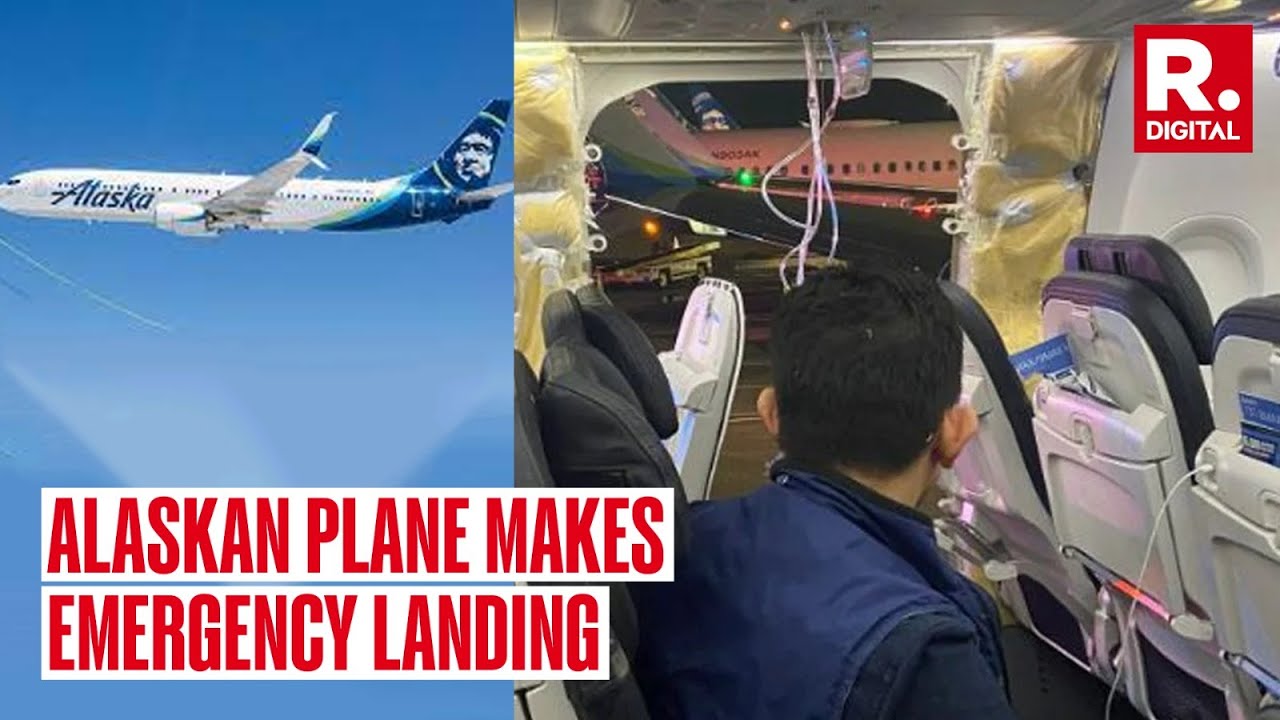 Alaska Airlines plane makes emergency landing as window shatters mid ...