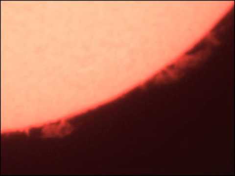 SOl Lunt 35 B400 com QHY5LII color - YouTube
