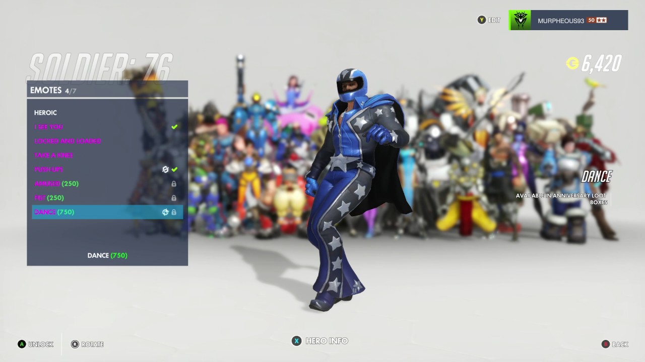 Overwatch Anniversary - Soldier 76's New Dance Emote - YouTube