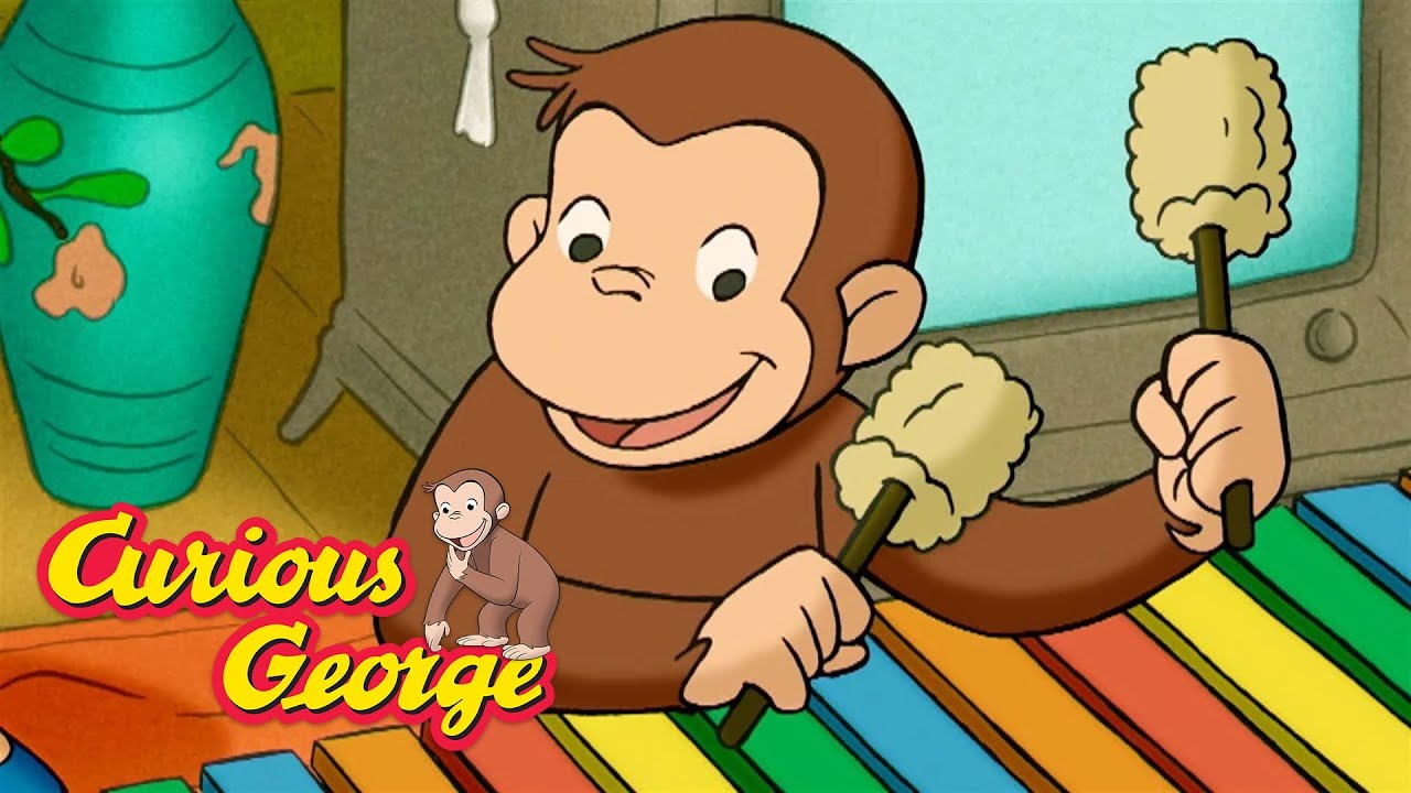 George Plays the Xylophone 🐵 Curious George 🐵 Kids Cartoon 🐵 Kids ...