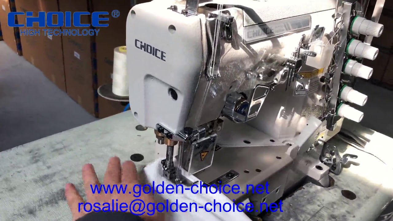 Golden Choice auto botton hemming cover stitch sewing machine GC664 ...