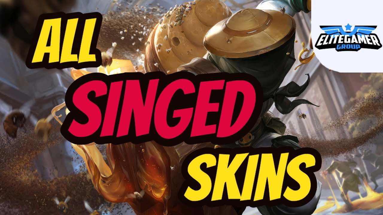 All Singed Skins Spotlight League of Legends Skin Review - YouTube