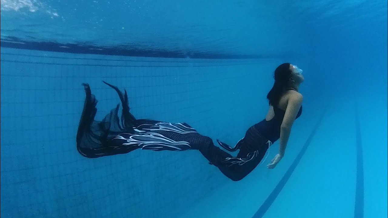 Proud of Mermaid Maia in the deep pool! - YouTube