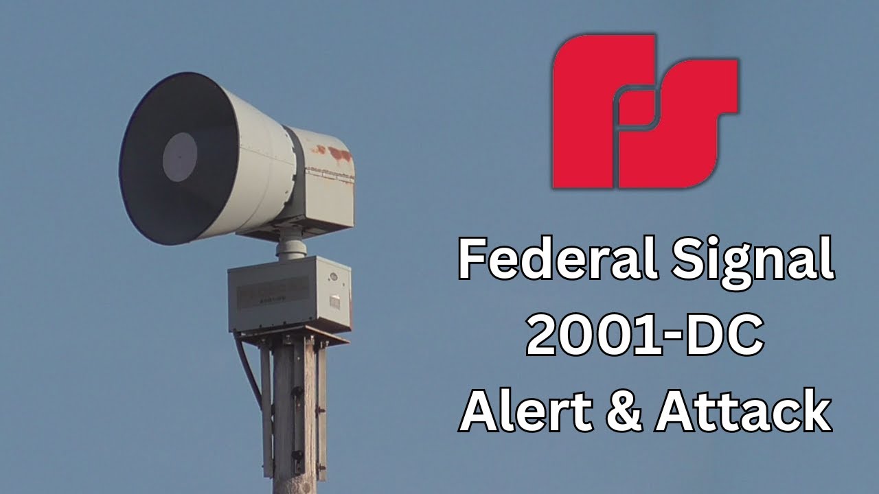 Federal Signal 2001-DC, Union Grove, WI, Alert & Attack - YouTube