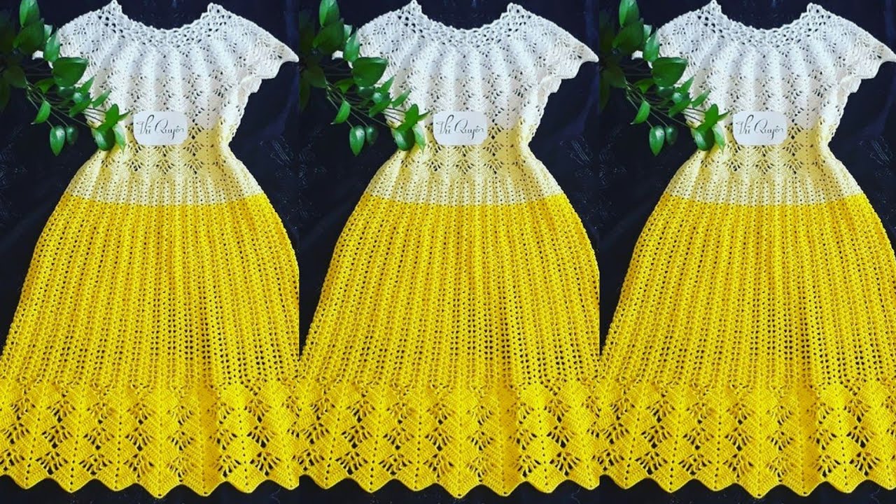 Top Stylish free Crochet Skater dresses / Attractive free Crochet ...