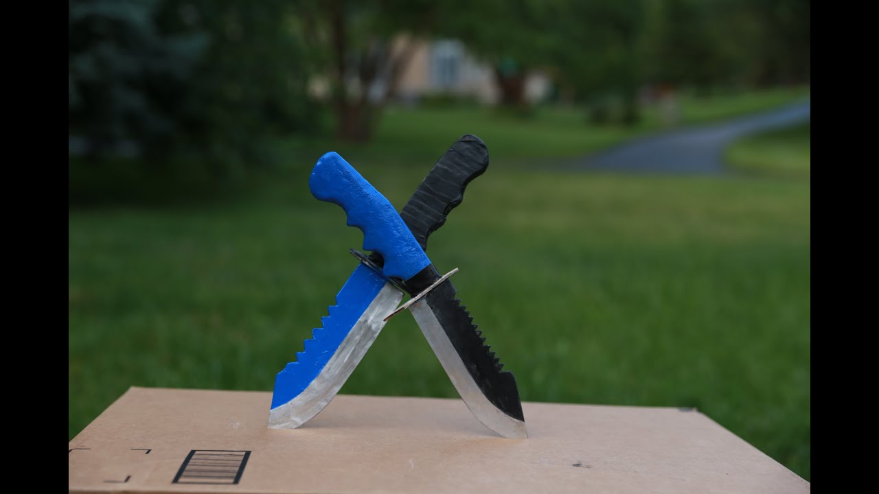 Combat Knife by Cardboard #Cardboard #Knife - YouTube
