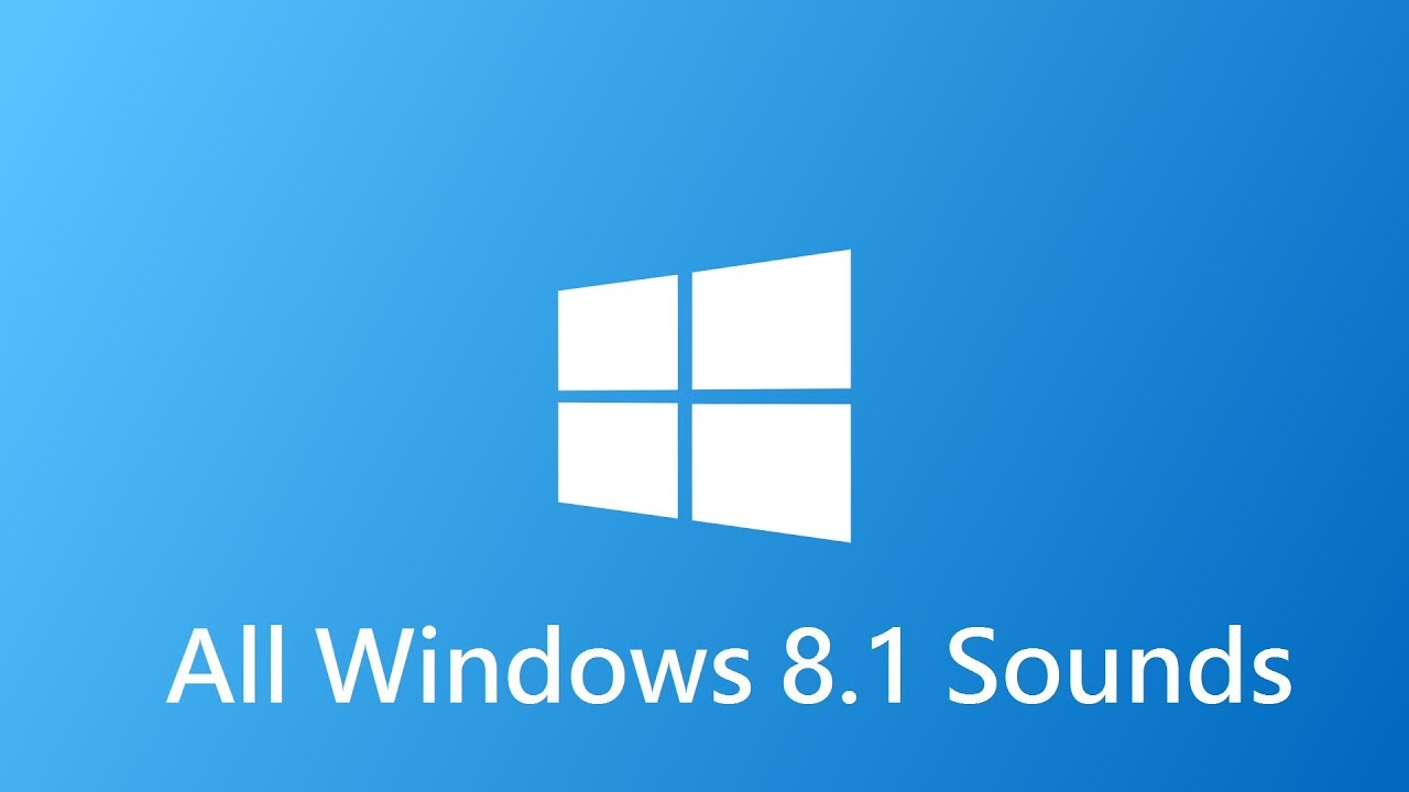All Windows 8.1 Sounds - YouTube