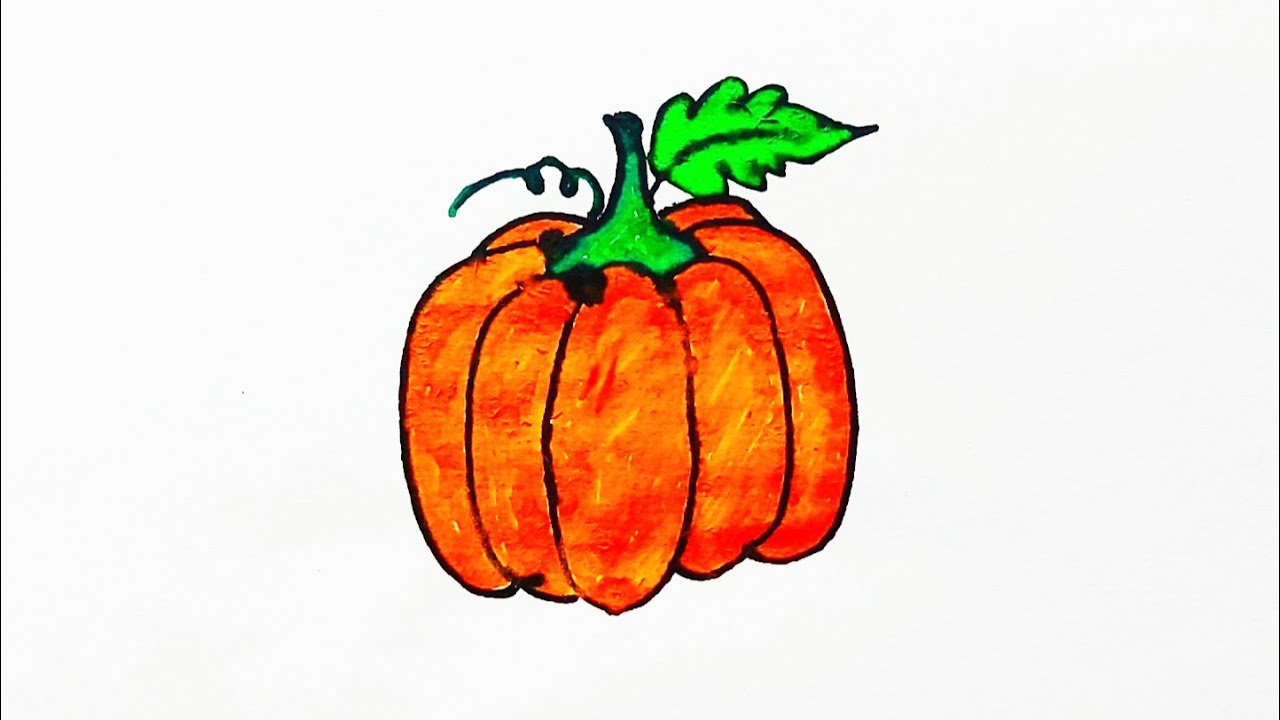 How to draw a Pumpkin🧅 Misti Kumra Drawing | drawing pumpkin | সহজে ...