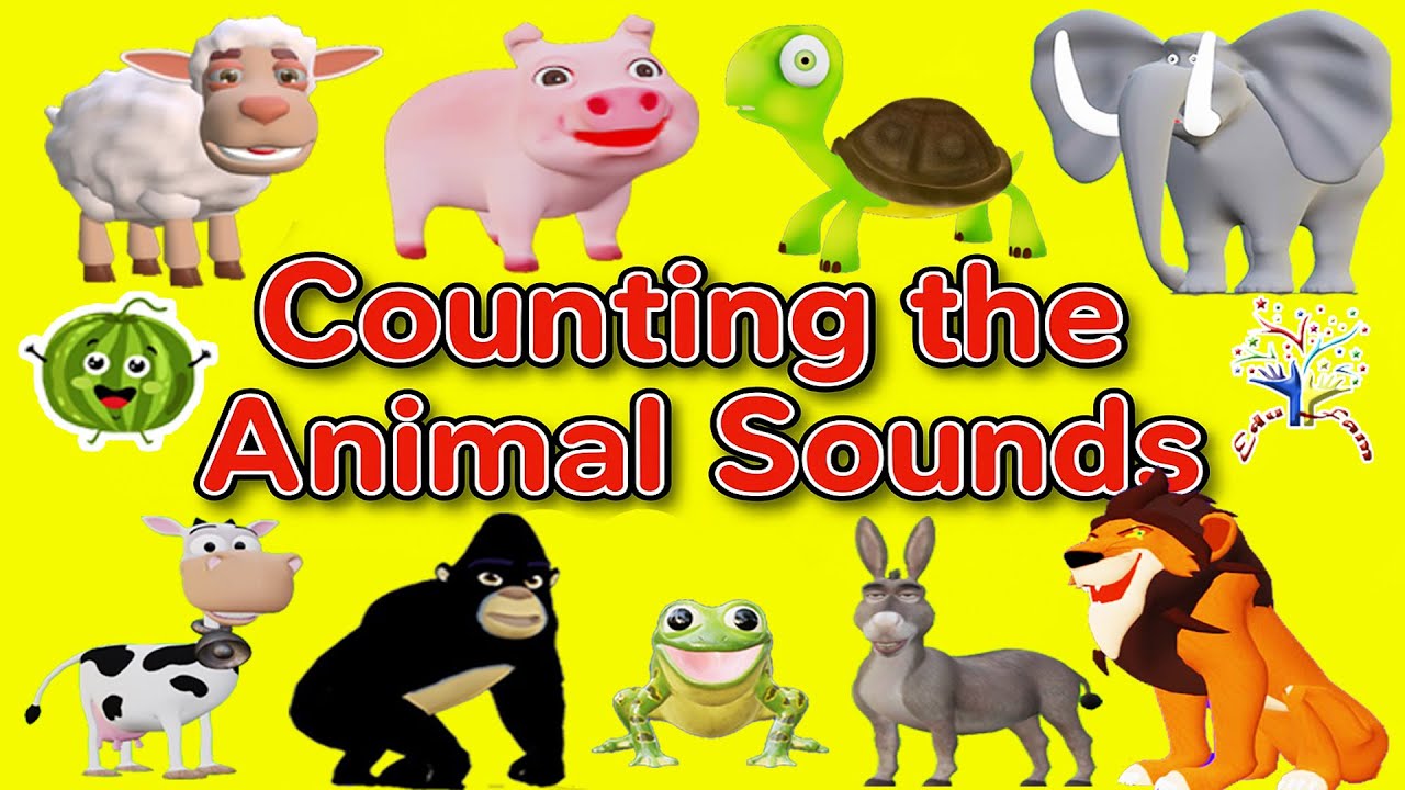 Counting Up To 10 CTTB | Count Along With The Animals and Hear their ...